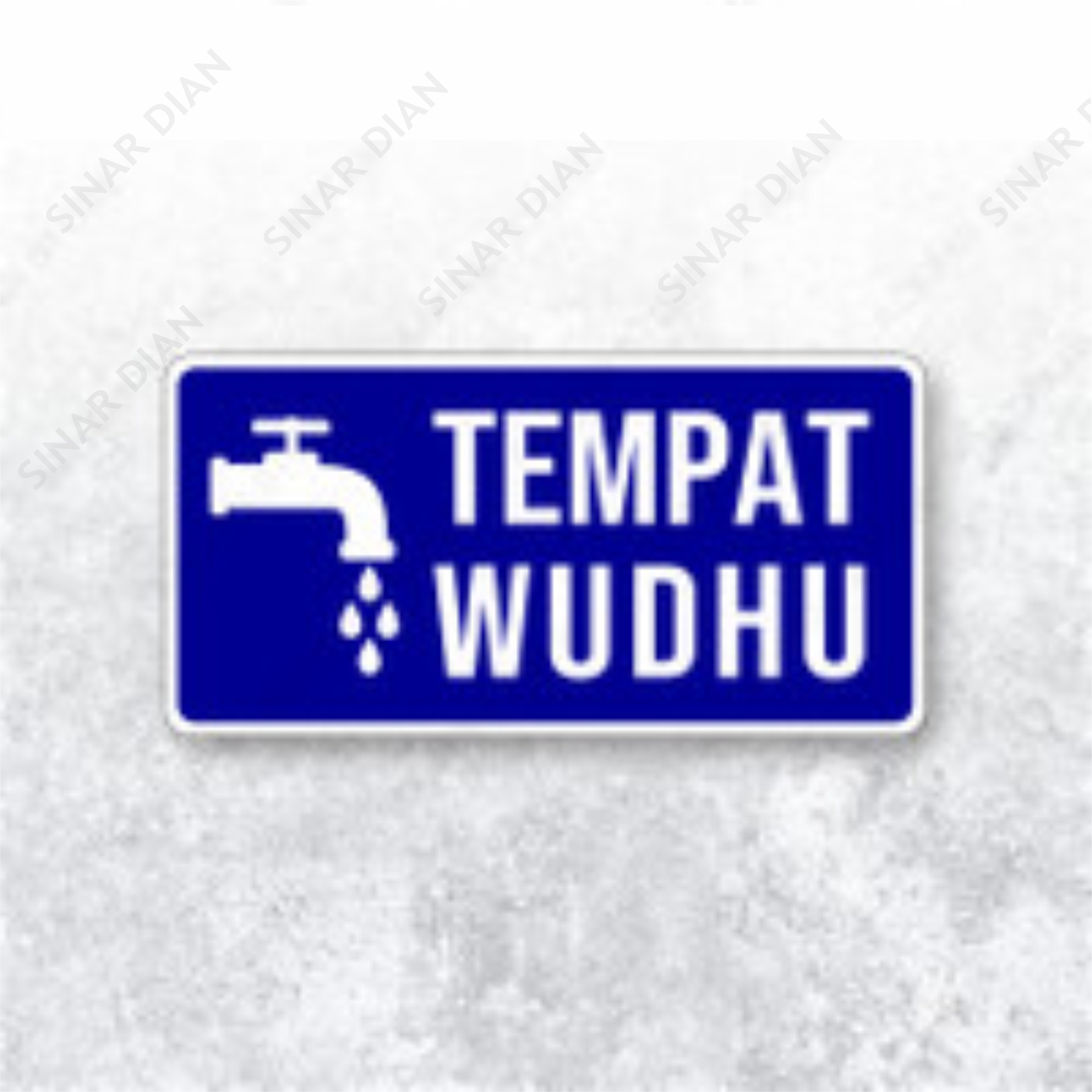 Rambu Sign Petunjuk Arah Tempat Wudhu 30cm x 15cm Akrilik | Lazada ...