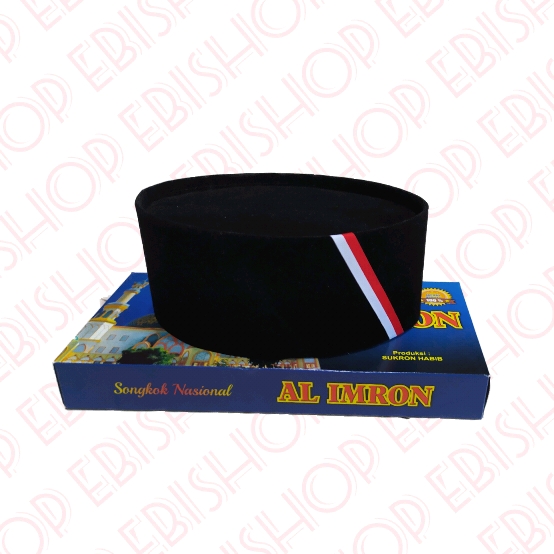 peci hitam list bendera | Lazada Indonesia