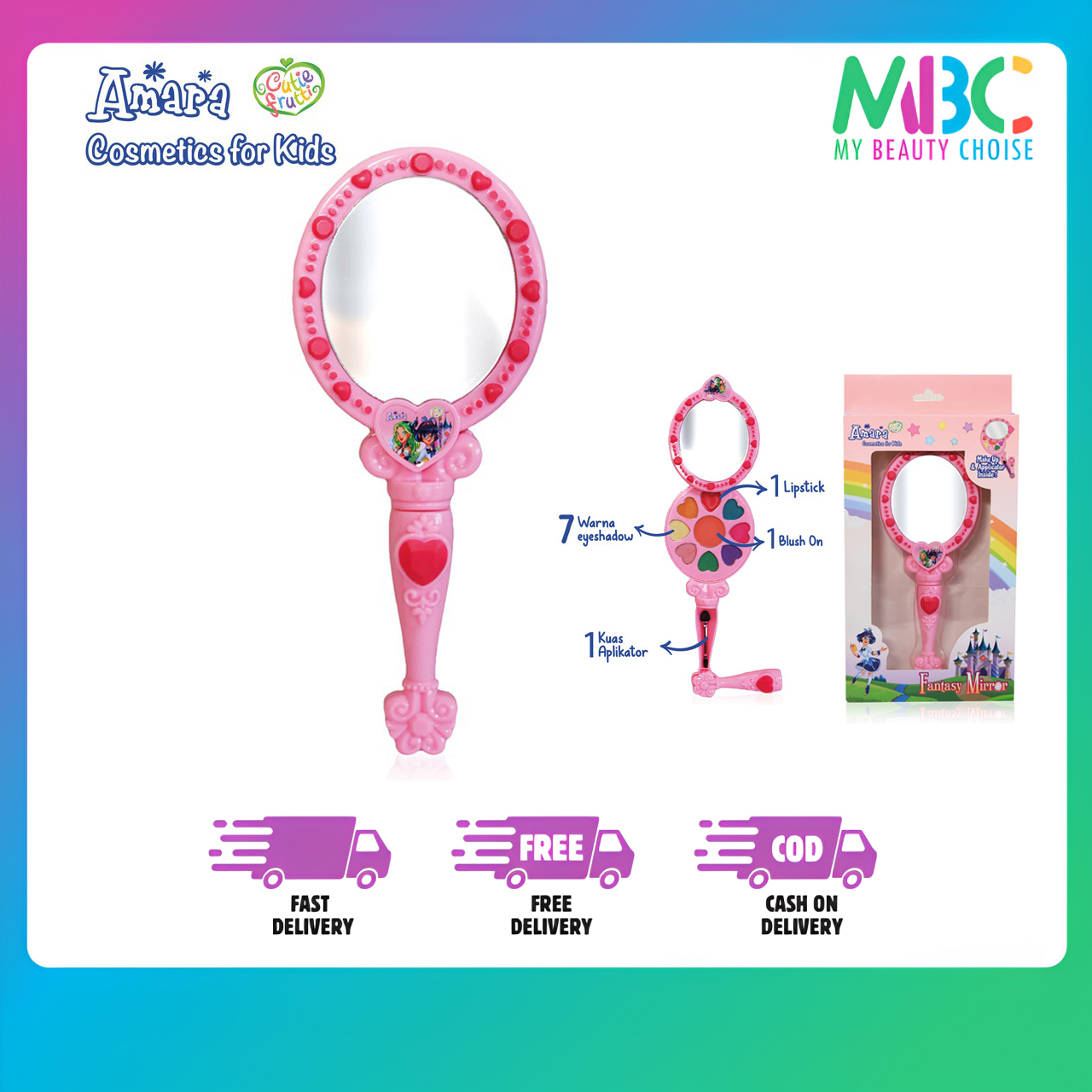 Amara Fantasy Mirror - Makeup + Kaca Untuk Anak | Lazada Indonesia