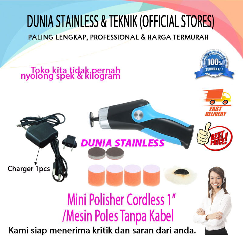 Mesin Poles Tanpa Kabel /Mini Polisher Cordless 1" | Lazada Indonesia