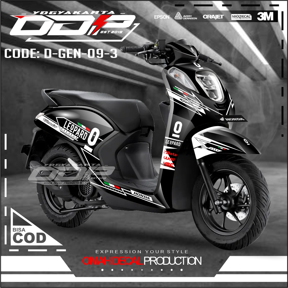 DECAL GENIO NEW 2022 FULL BODY DEKAL MOTOR GENIO ALL NEW 2019 2022 ...