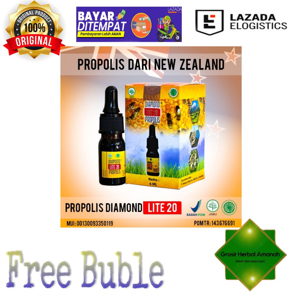 New Kemasan.. Propolis Diamond Lite 20 isi 6 ml | Lazada Indonesia