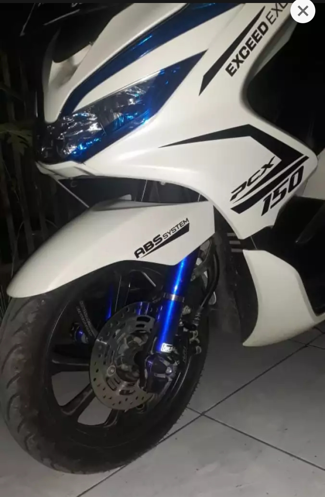 Covershock Depan Belakang PCX 160 CBS Variasi motor pcx 150 160 lengkap ...