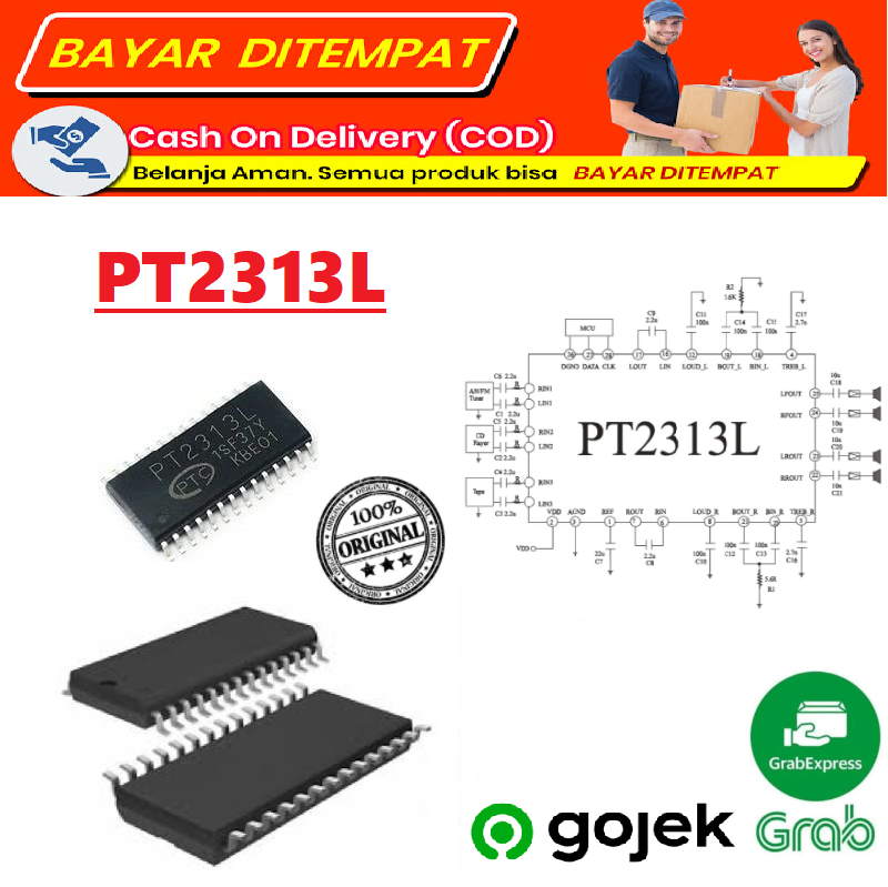 PT2313 PT2313L Sop-28 4-Channel Audio Processor IC | Lazada Indonesia