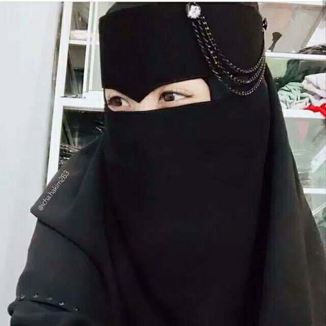 cadar niqab jiqob elang rantai sifon | Lazada Indonesia