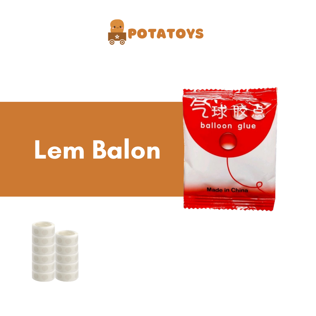 POTATOYS Lem Balon Ulang Tahun / Perekat Balon Di Dinding dan Atap ...