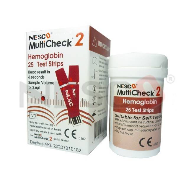 Strip hemoglobin hb nesco / stik hb hemoglobin nesco | Lazada Indonesia