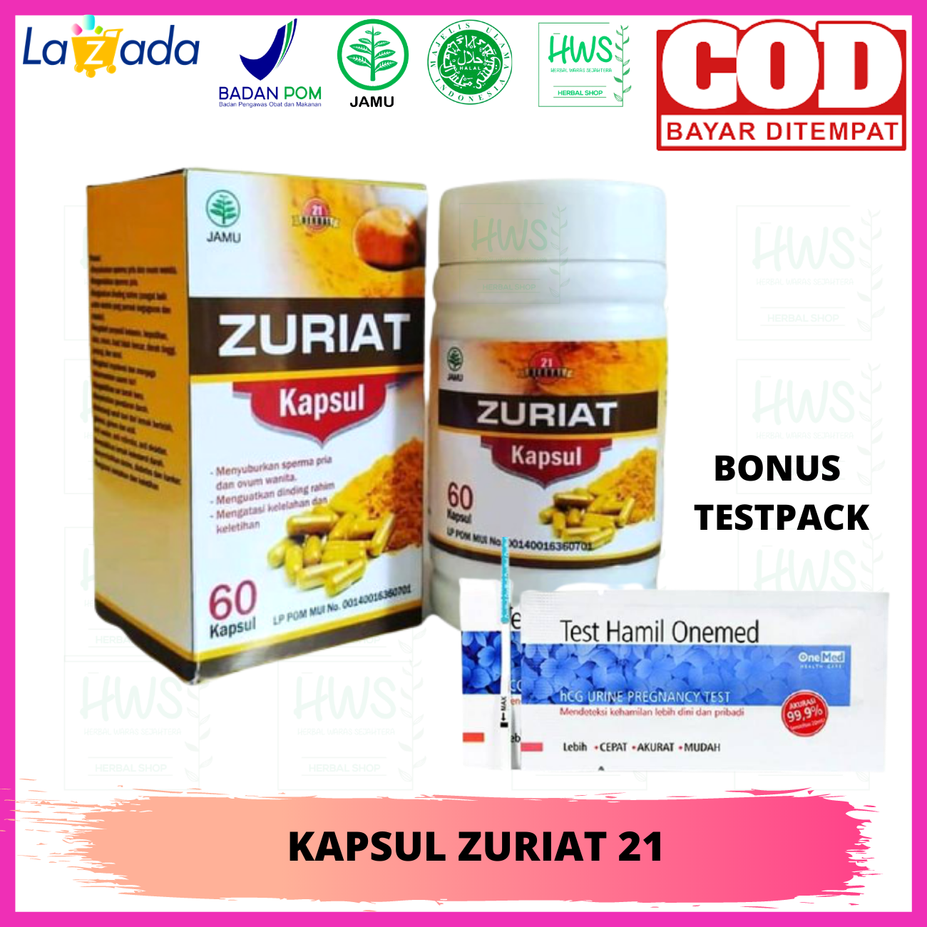 Kapsul PROMIL Zuriat Buah Zuriyat 60 Kapsul (Lebih praktis dikonsumsi ...