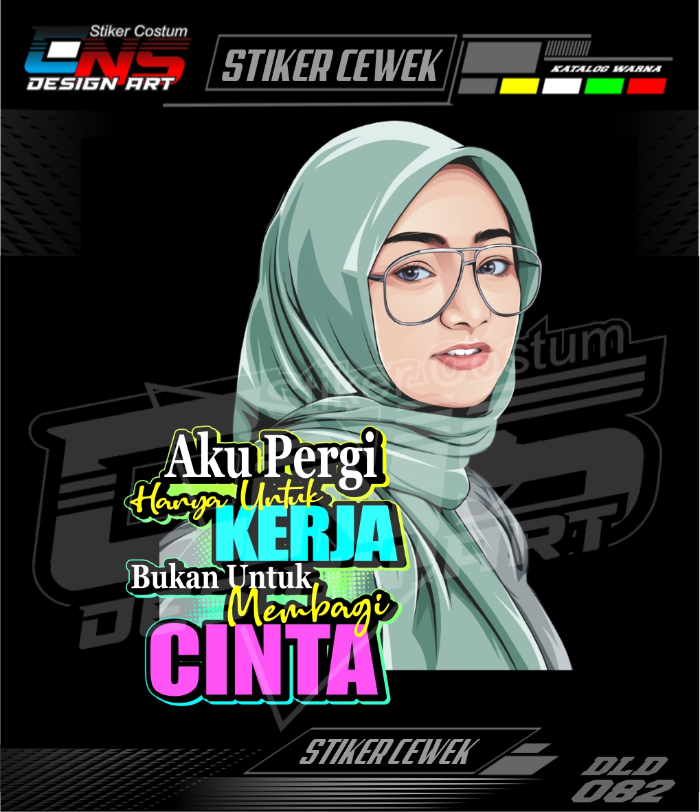 Stiker decal motor - sticker mobil variasi cewek keren - Sticker gambar ...