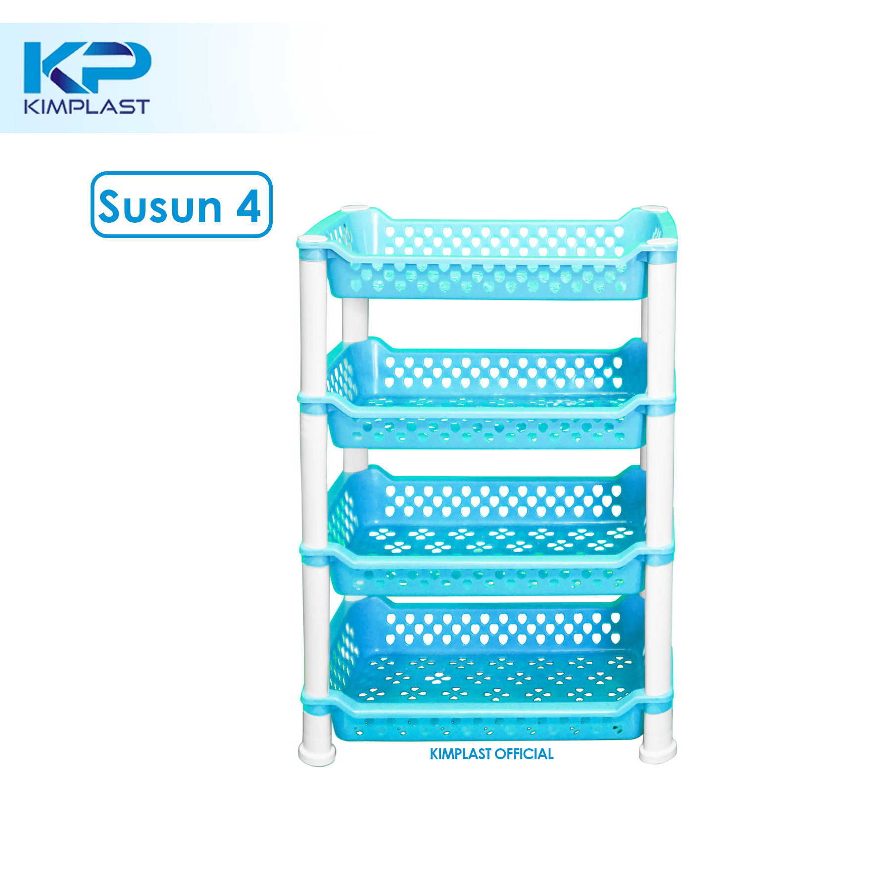 KIMPLAST Rak Persegi Silvia Susun 4 / Rak Susun 4 Tingkat / Rak ...