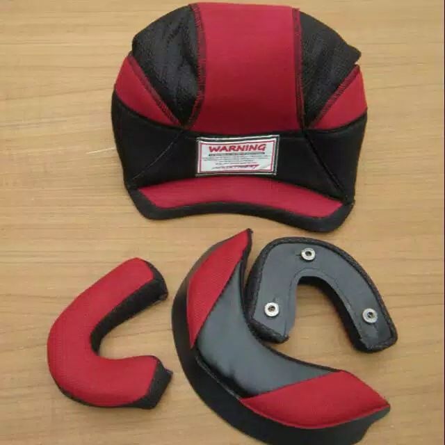 busa helm NHK Predator kancing besi full set busa pipi - busa kepala ...