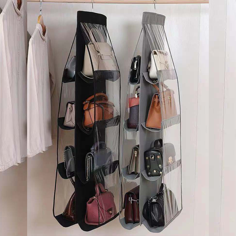 Mainland Rak Tas Gantung 6 & 8 Sekat Tempat Penyimpanan Make Up Gantung ...