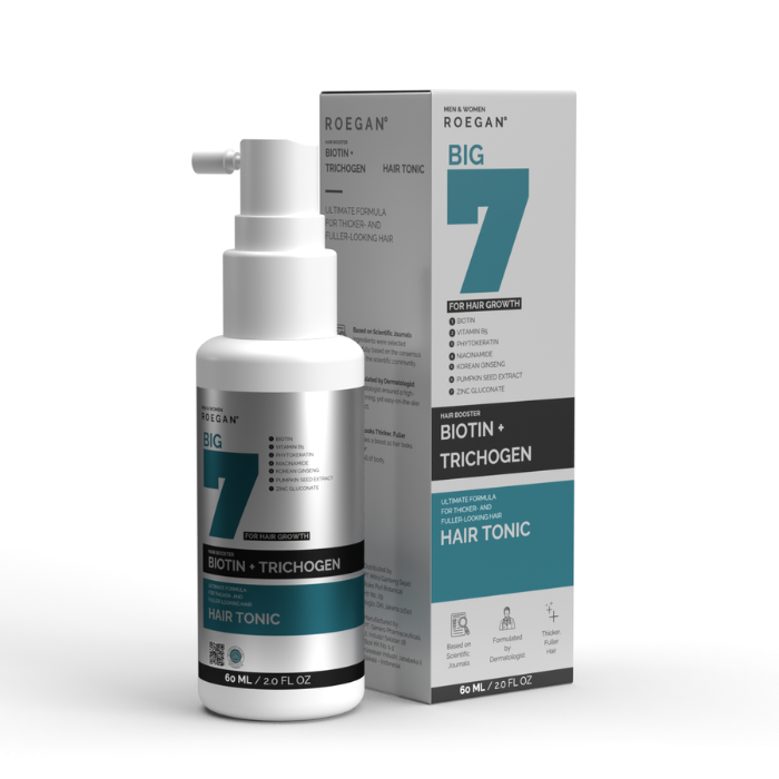 ROEGAN Big 7 Hair Booster Biotin + Trichogen Hair Tonic | Lazada Indonesia