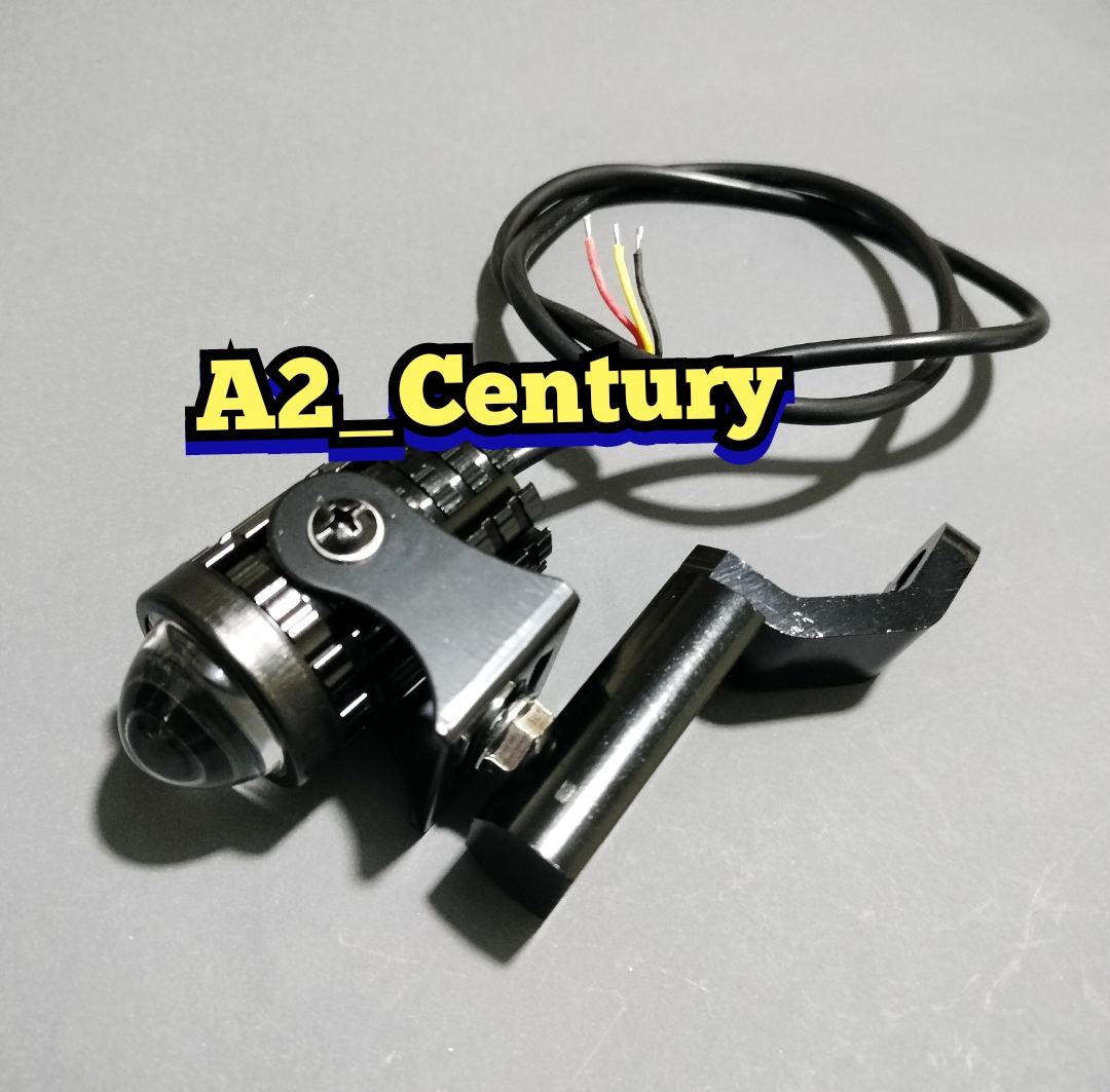 Lampu tembak Laser LED D2 mini 2 warna High low putih kuning waterproof ...