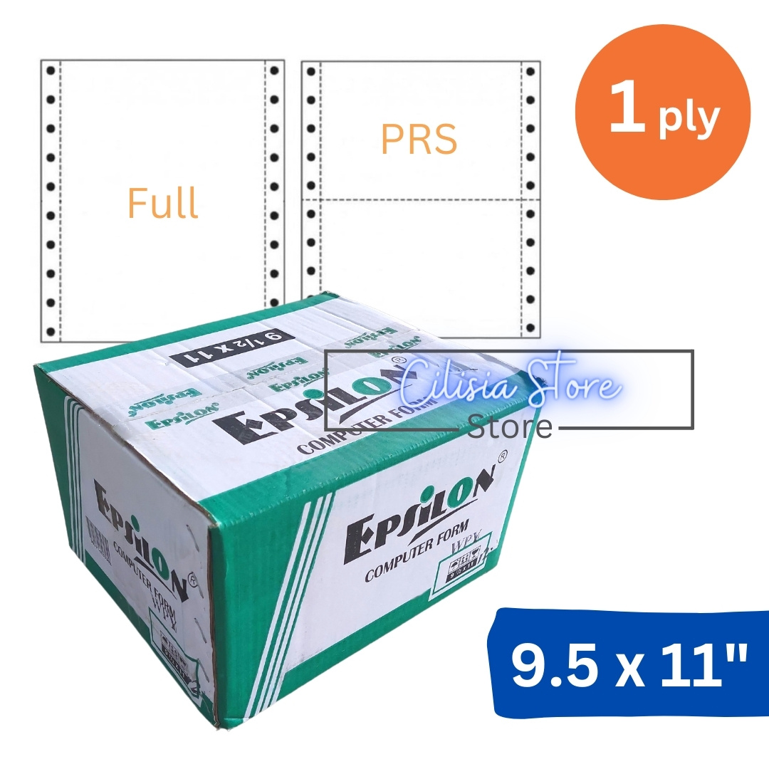 Kertas Faktur 1 Ply Epsilon Continuous Form Full / Potong Porporasi ...