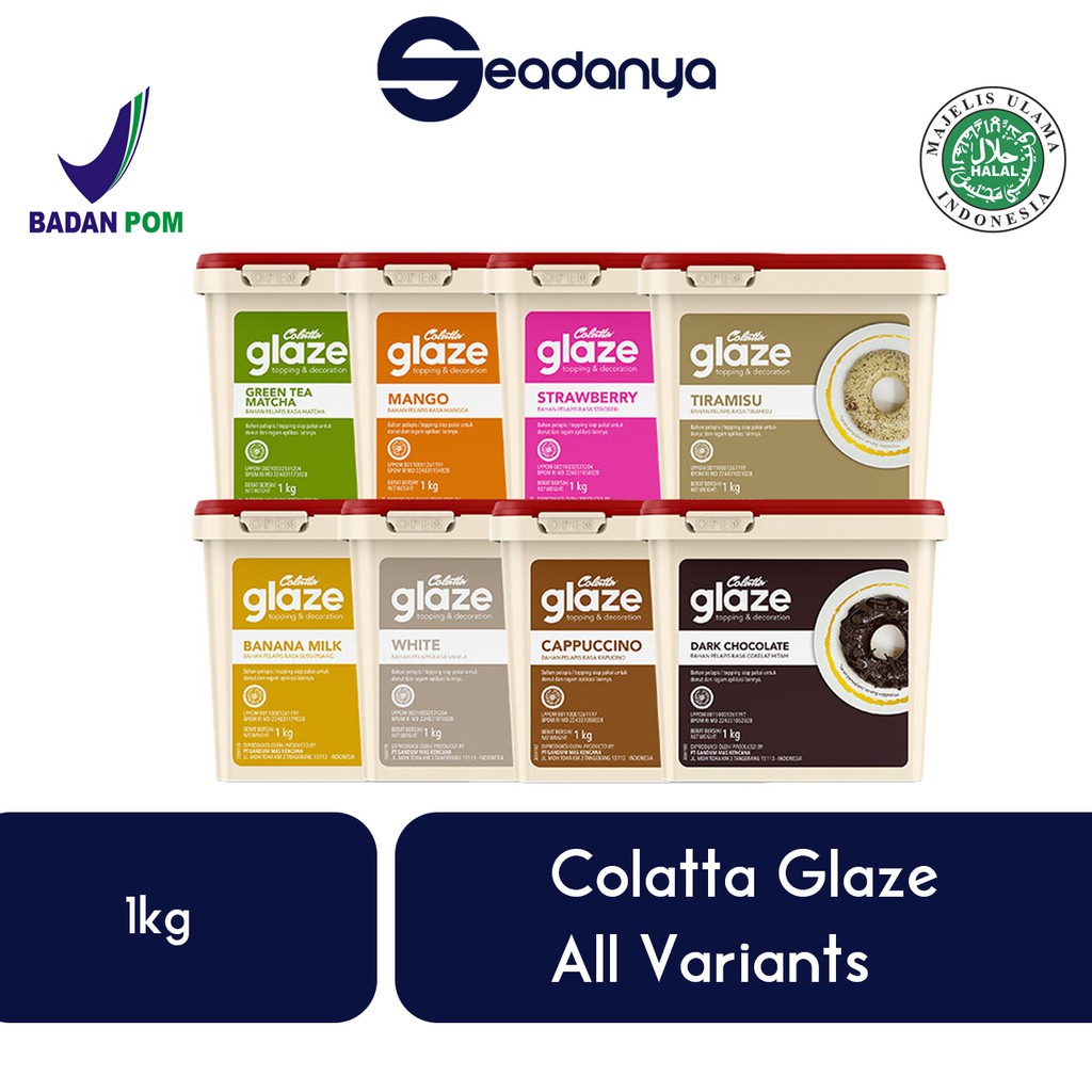 Colatta Glaze Semua Rasa TERLENGKAP 1Kg - All Variant Topping dan ...