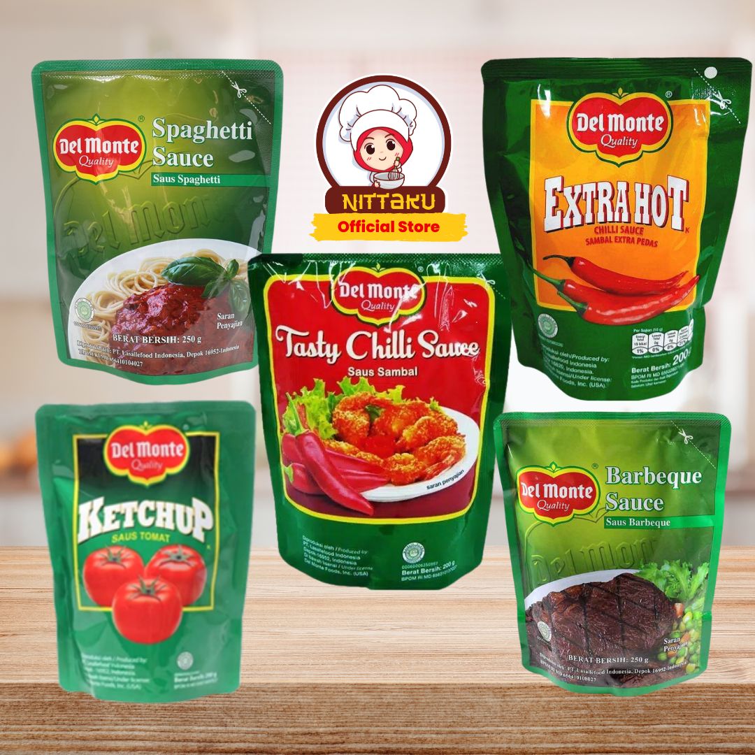Saus Delmonte kemasan Extrahot BBQ Spaghetti Tastychili Tomat Pouch ALL ...