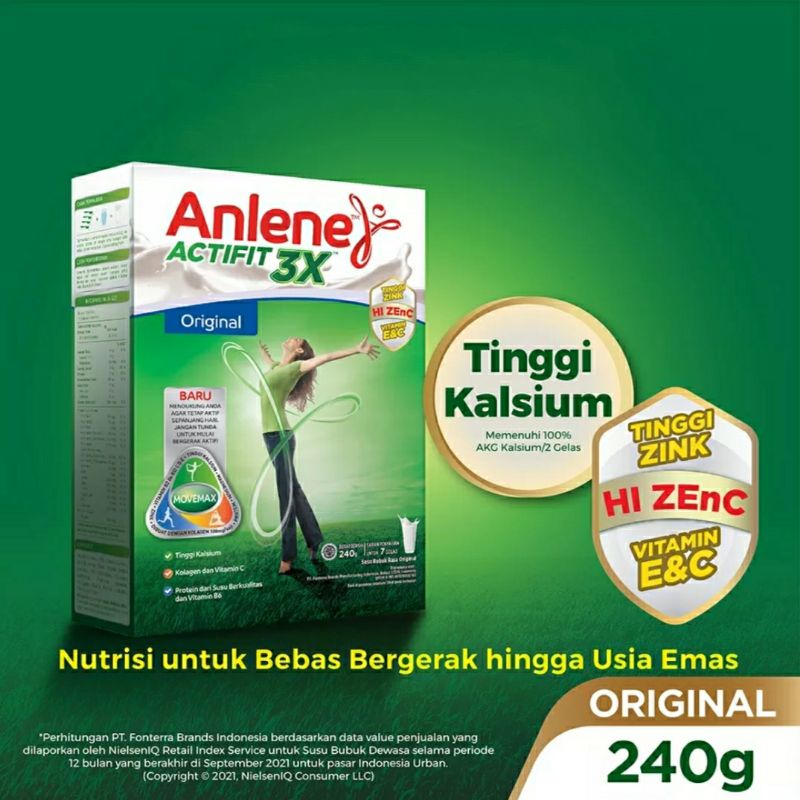 ANLENE Actifit 3x 240gr | Lazada Indonesia