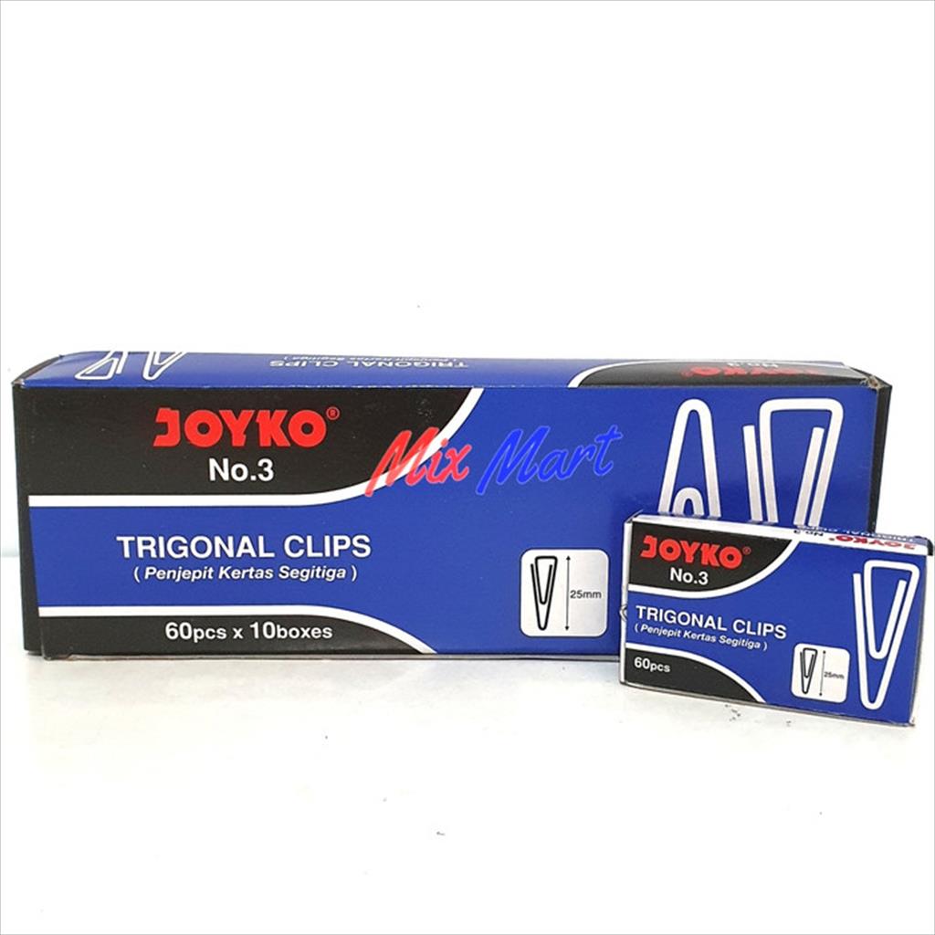 Trigonal Clip no 3 Joyko / Paper Clip | Lazada Indonesia