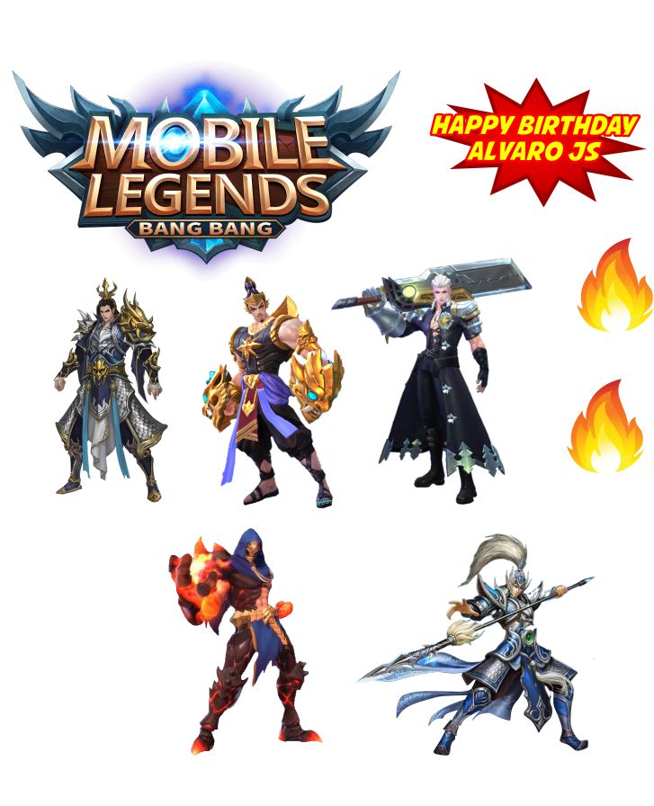 Topper Kue Ulang Tahun Karakter Mobile Legend 01 | Lazada Indonesia