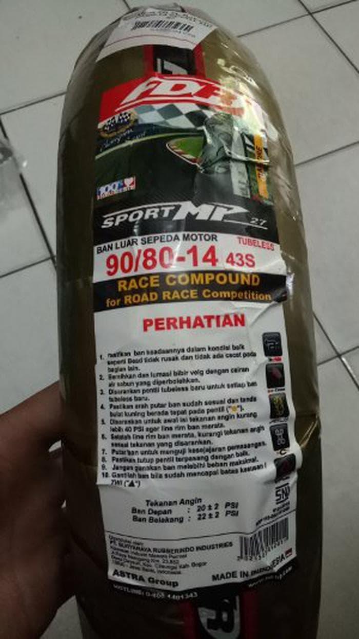 Ban FDR 90/80-14 Sport MP27 Soft Compound Tubeless Ring 14 | Lazada ...