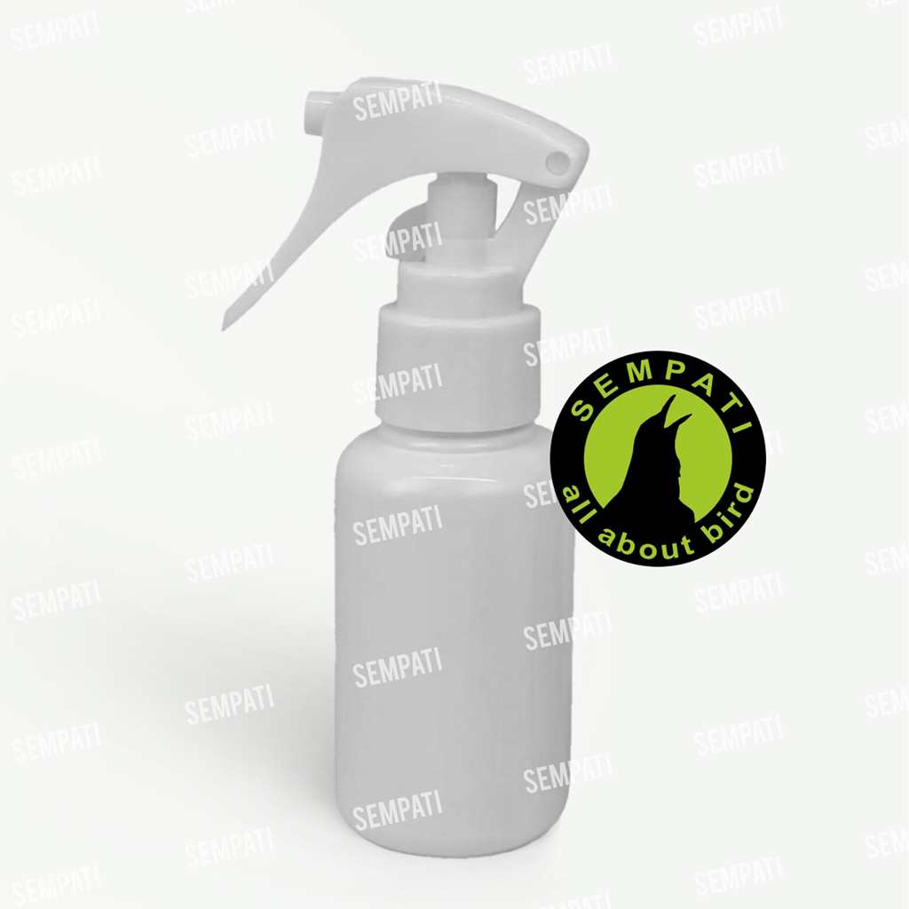 SEMPATI Botol Spray Triger 60 Ml Bening Putih Hitam Tubular Tutup ...