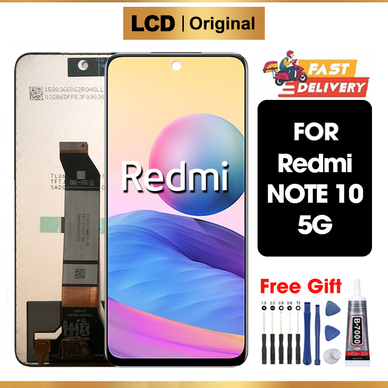 LCD Redmi NOTE 10 5G Original TouchScreen Fullset Compatible For Glass ...