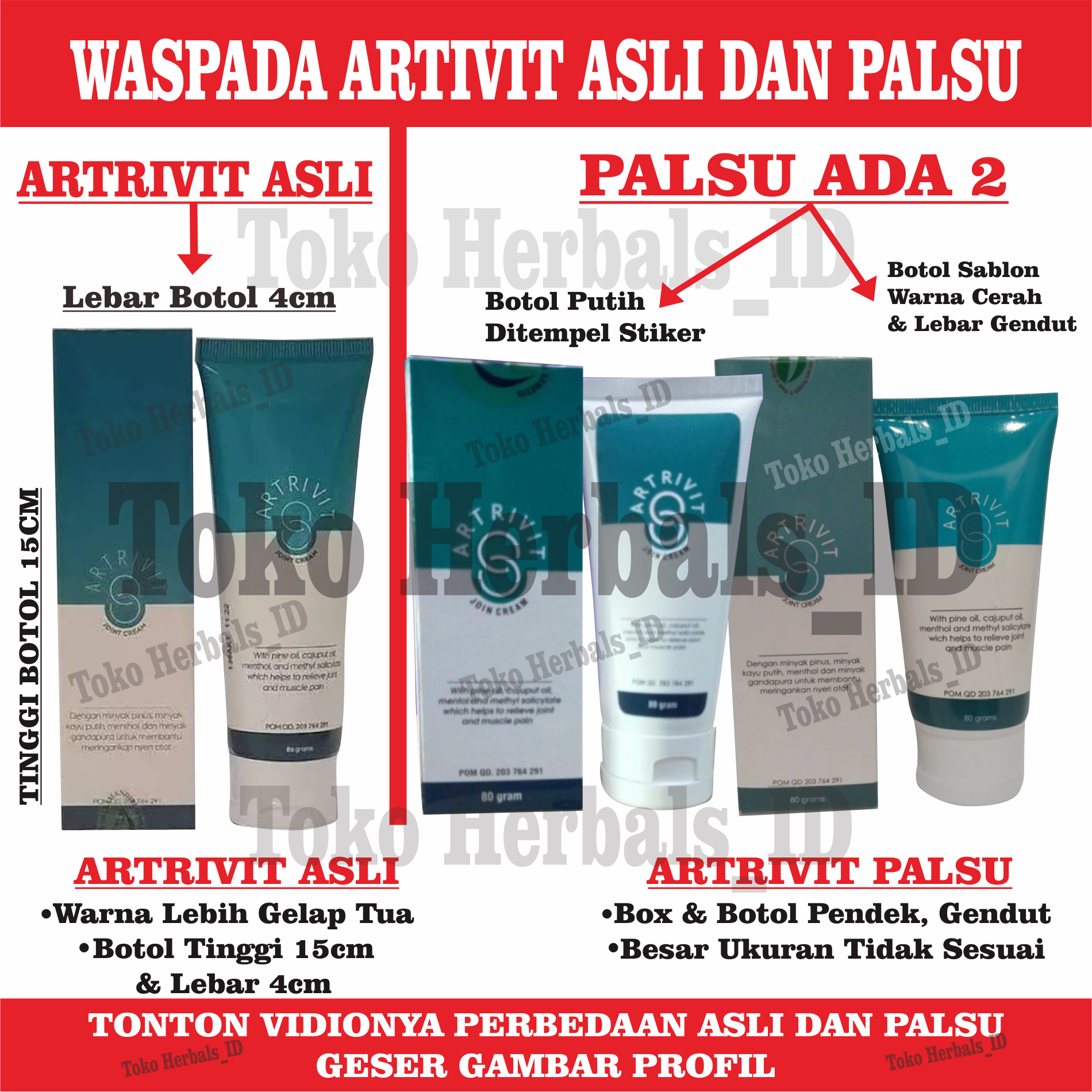 Artrivit Asli Original Obat Cream Sendi Atrivit Herbal | Lazada Indonesia