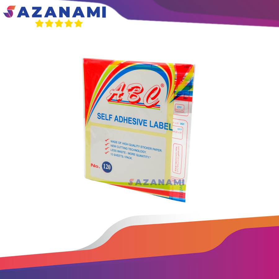 ABC LABEL 120 STIKER LABEL SELF ADHESIVE LABEL LABEL UNDANGAN | Lazada ...