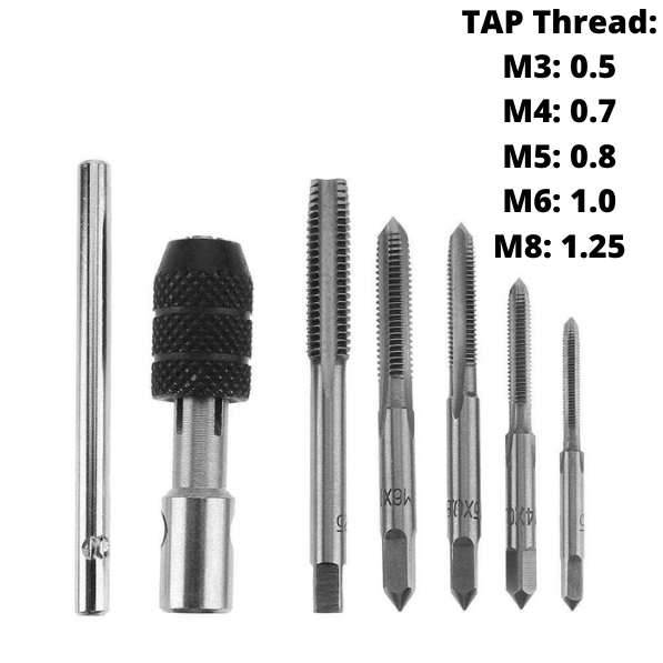 Mata Bor Set Hand Tap Baud Tab Senai Pembuat Derat Ulir Baut / Snai ...