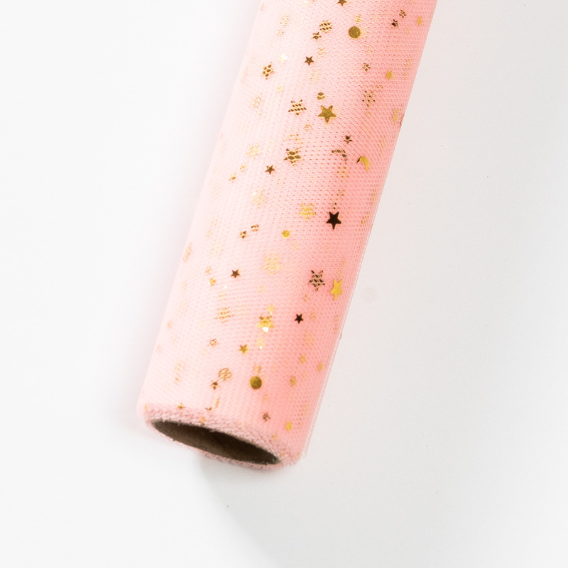 ROLL Tile Jaring Star Bintang Bulan Soft Tulle Pembungkus Bunga Buket ...