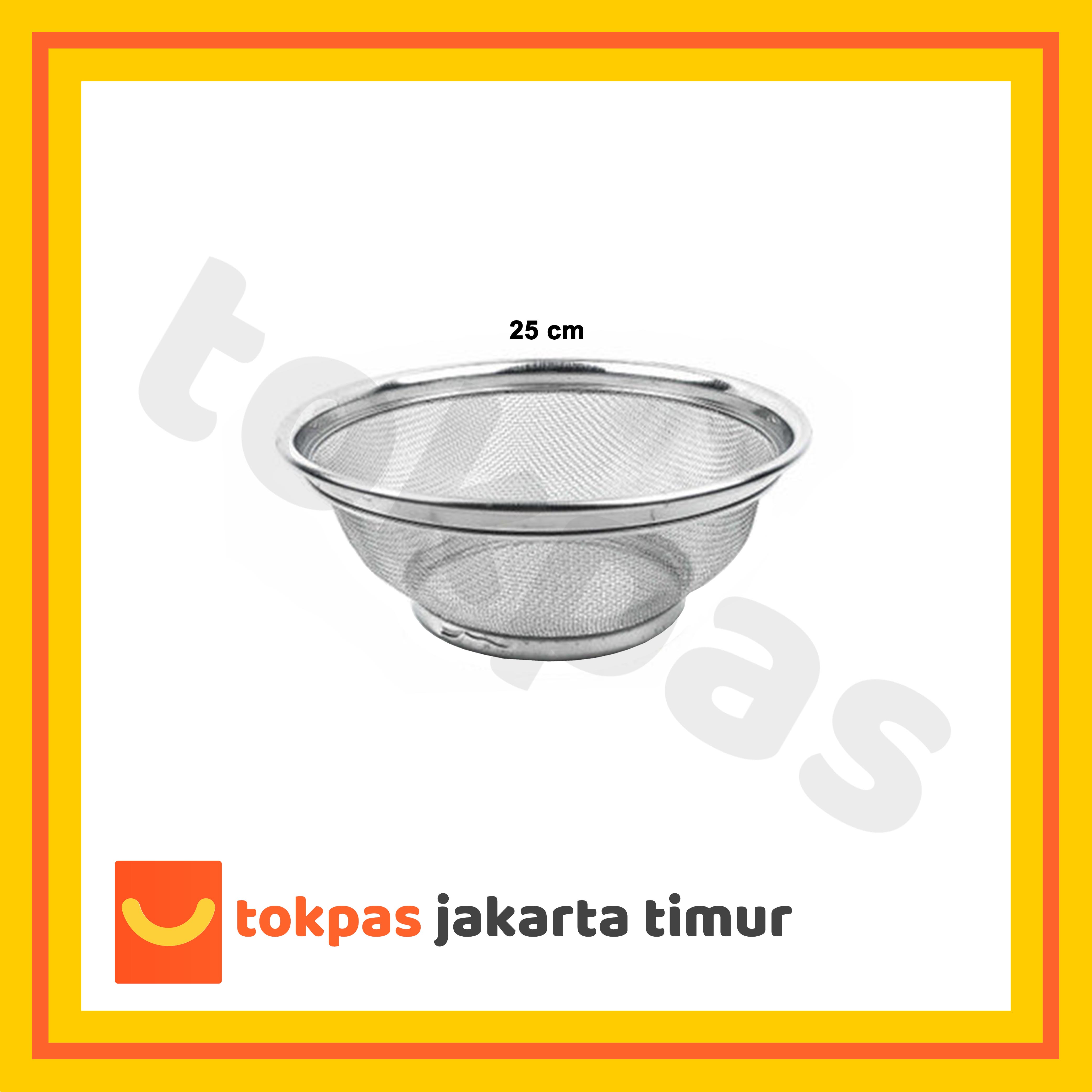 Taller Brim Basket Baskom Saringan Stainless Steel Peniris Buah Sayur ...