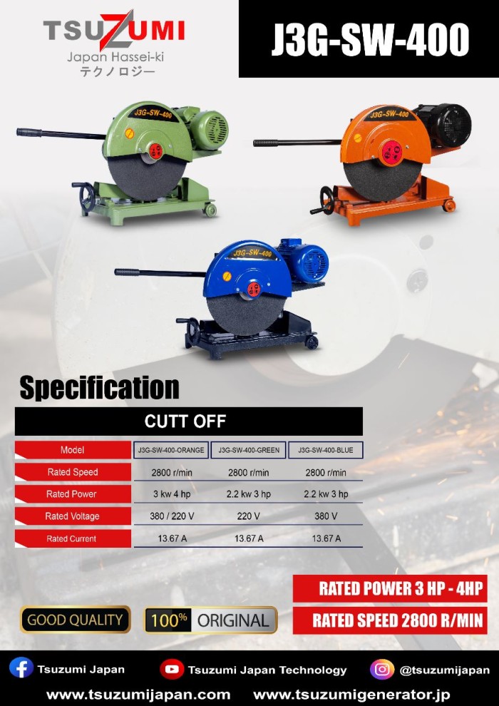 Mesin Cutt Off 3 Hp 3 Phase Cutting Well FAW | Lazada Indonesia