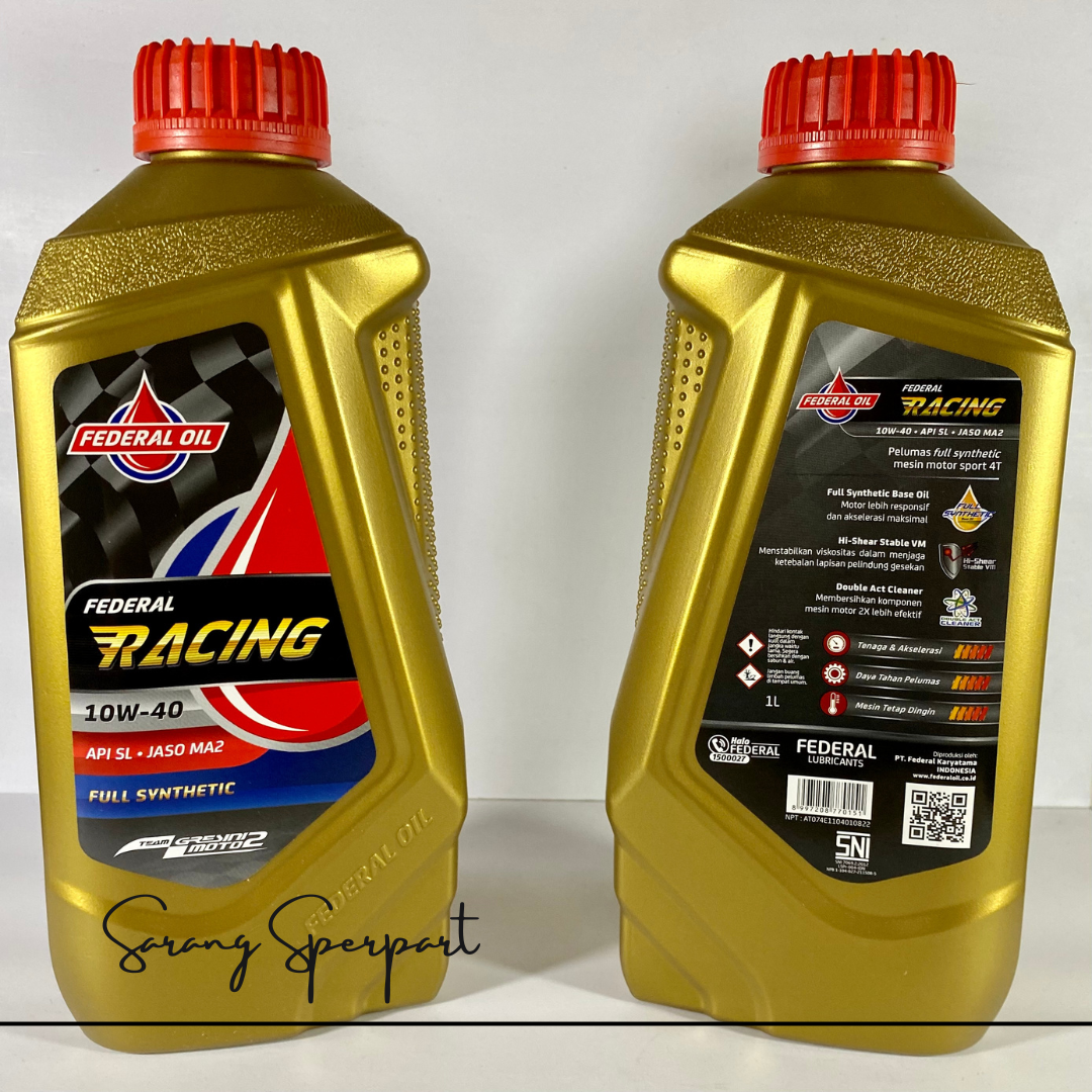 FEDERAL RACING SERTIFIKAT RESMI FULL SYNTHETIC 1 LITER | Lazada Indonesia