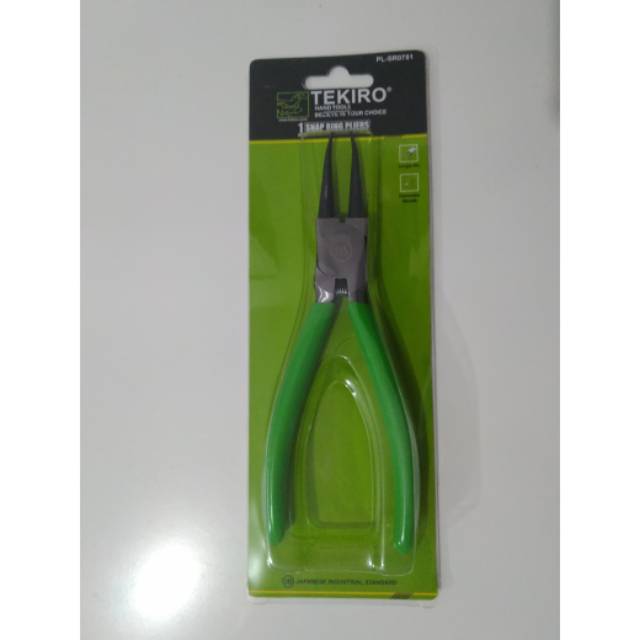 TEKIRO tang circlip 7" LURUS TUTUP (IS) snap ring pliers ORIGINAL ...