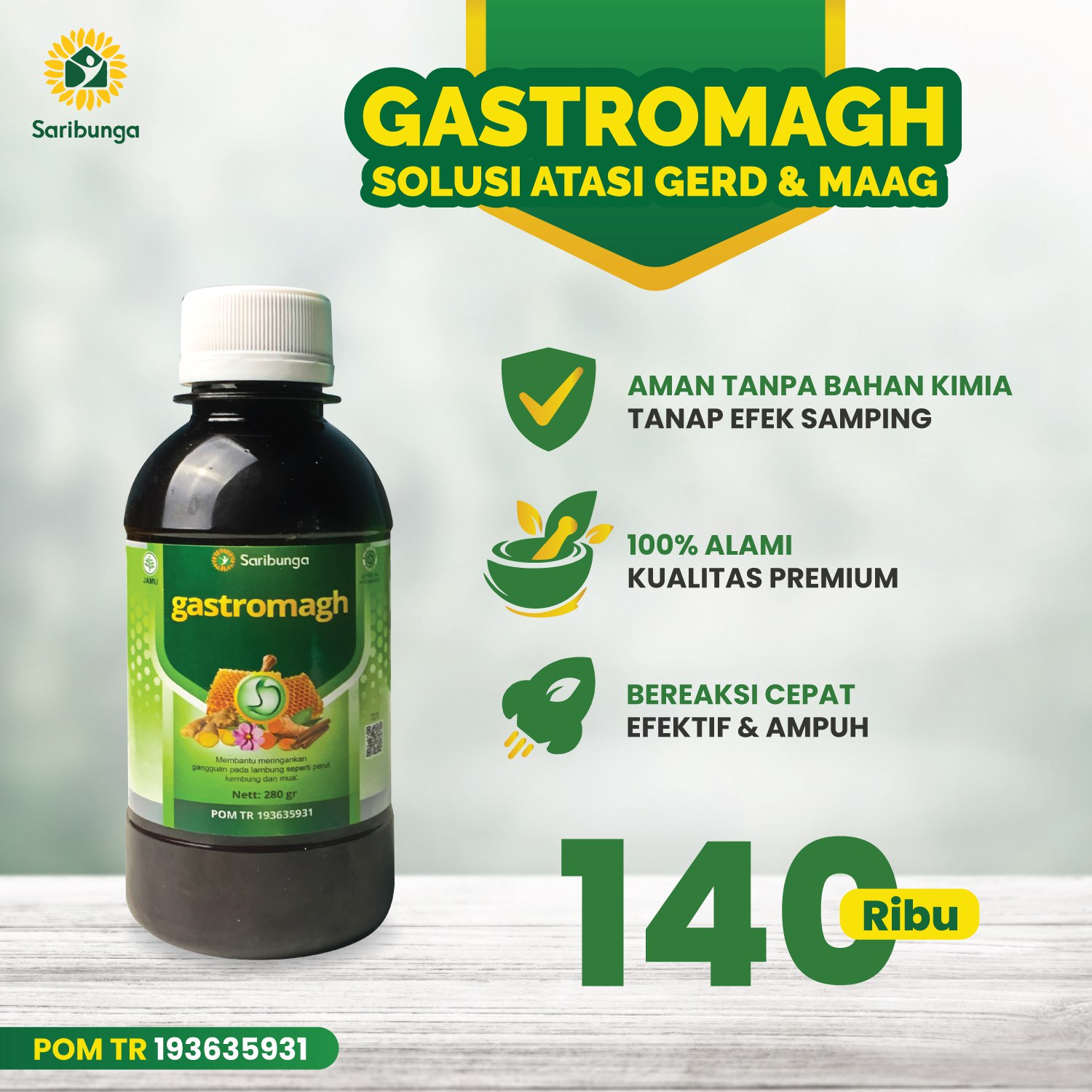 Bisa COD Madu Gastromagh Herbal Madu Gastro maagh Obat Asam Lambung ...