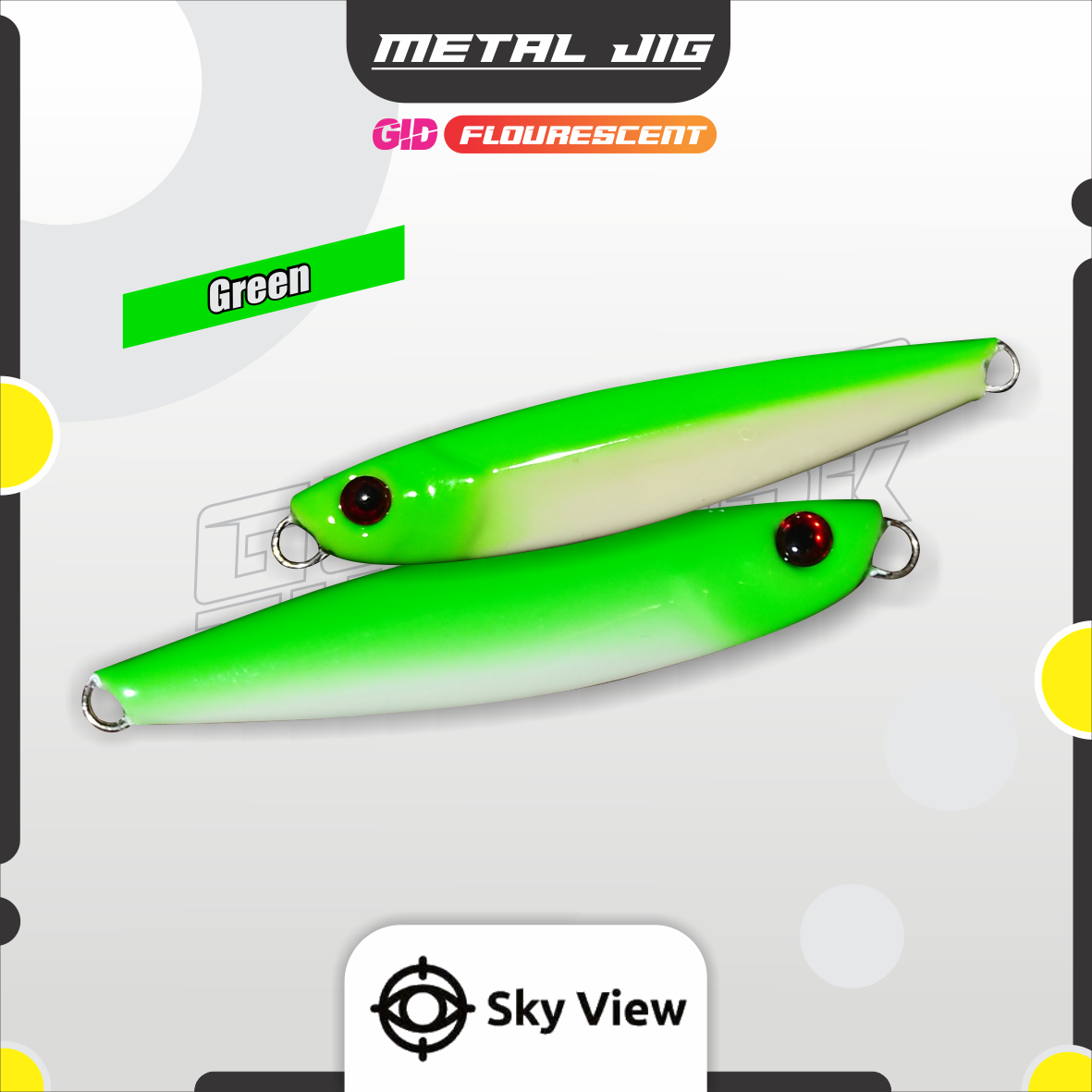 Metal Jig 40 Gram Full GID Umpan Metal Jig UV Neon 40gr 40grm Micro Jig ...