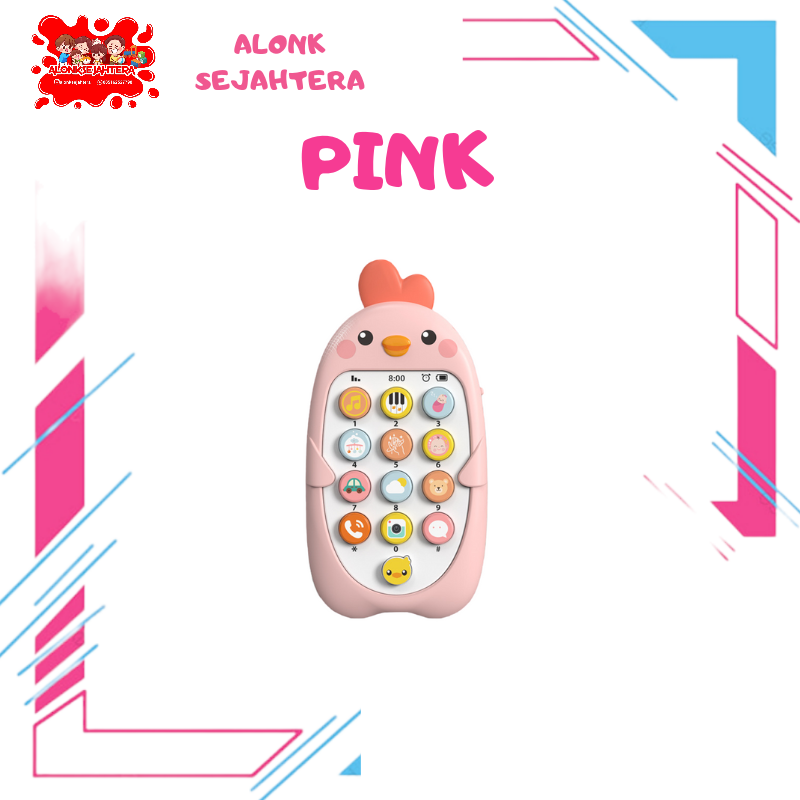 [ALONK.S] Mainan Telepon Edukasi Anak Bayi Mainan hp anak bayi dgn ...
