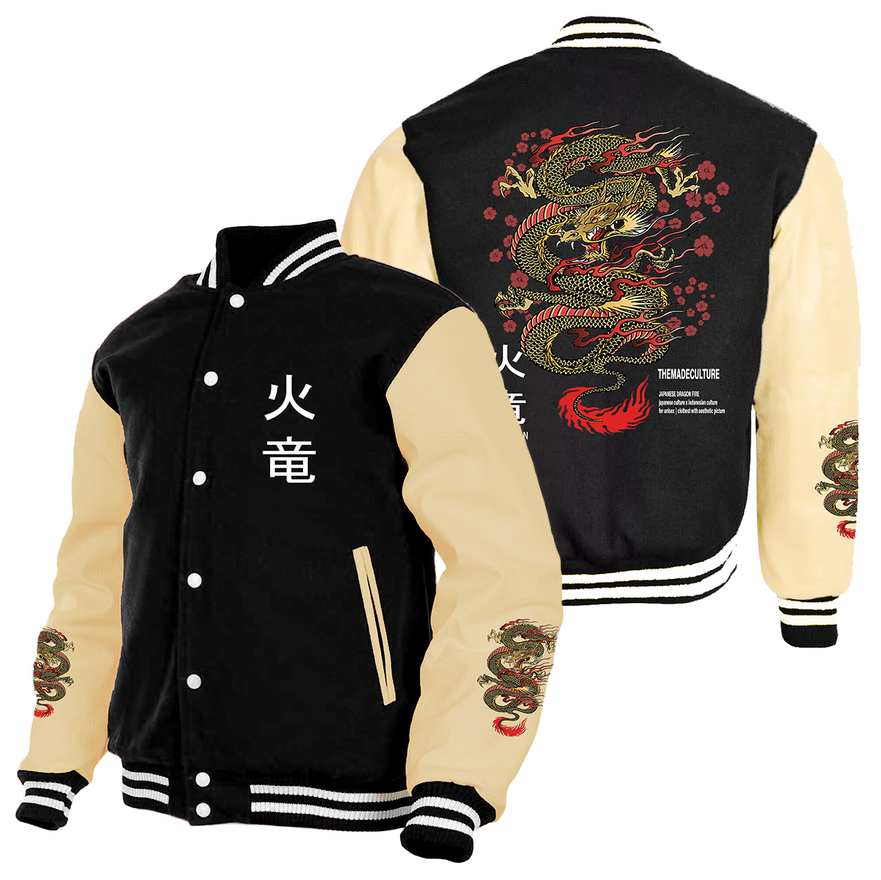 Jaket Bomber Varsity Baseball Motif Yakuza Jepang Terbaru / Jaket ...