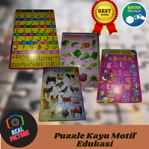 Puzzle Kayu Edukasi Anak Banyak Macam Pengetahuan | Lazada Indonesia