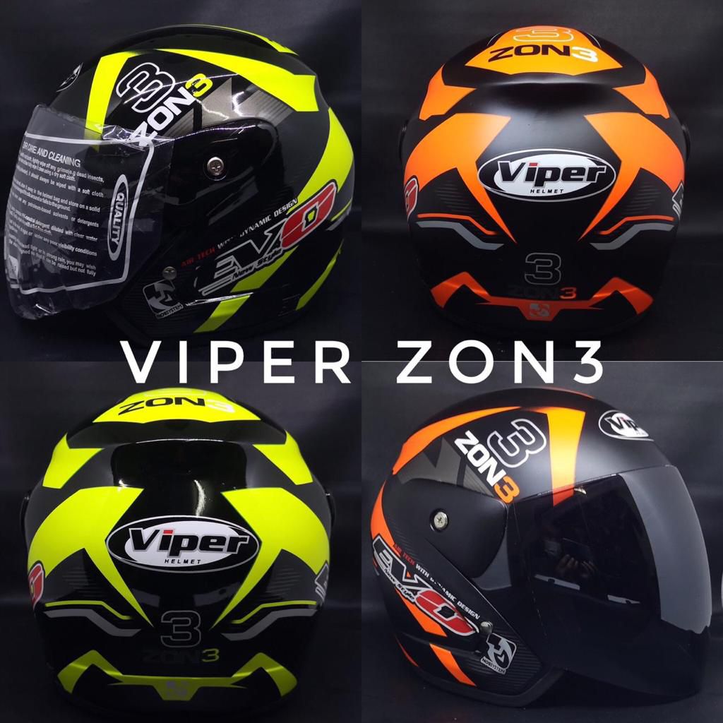 HELM HELMET EVO VIPER OREN | Lazada Indonesia