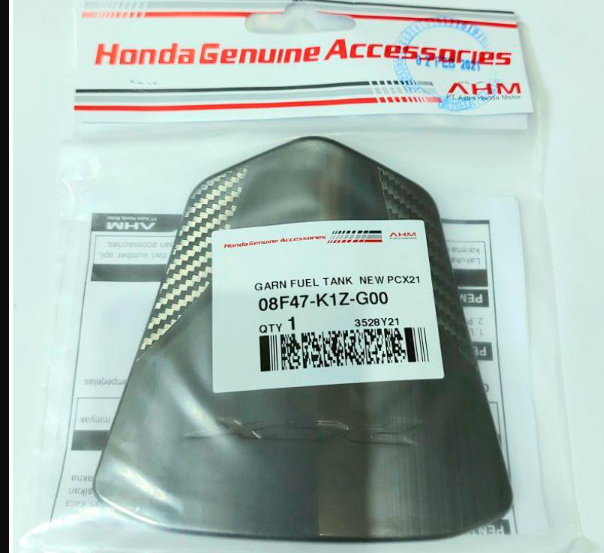 Garnish Fuel Tank pelindung tangki Honda PCX 160 original chrome ...