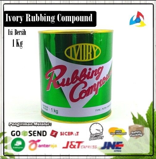 Kompon Poles Putih / Invory Rubbing Compound White Kemasan 1 Kg ...