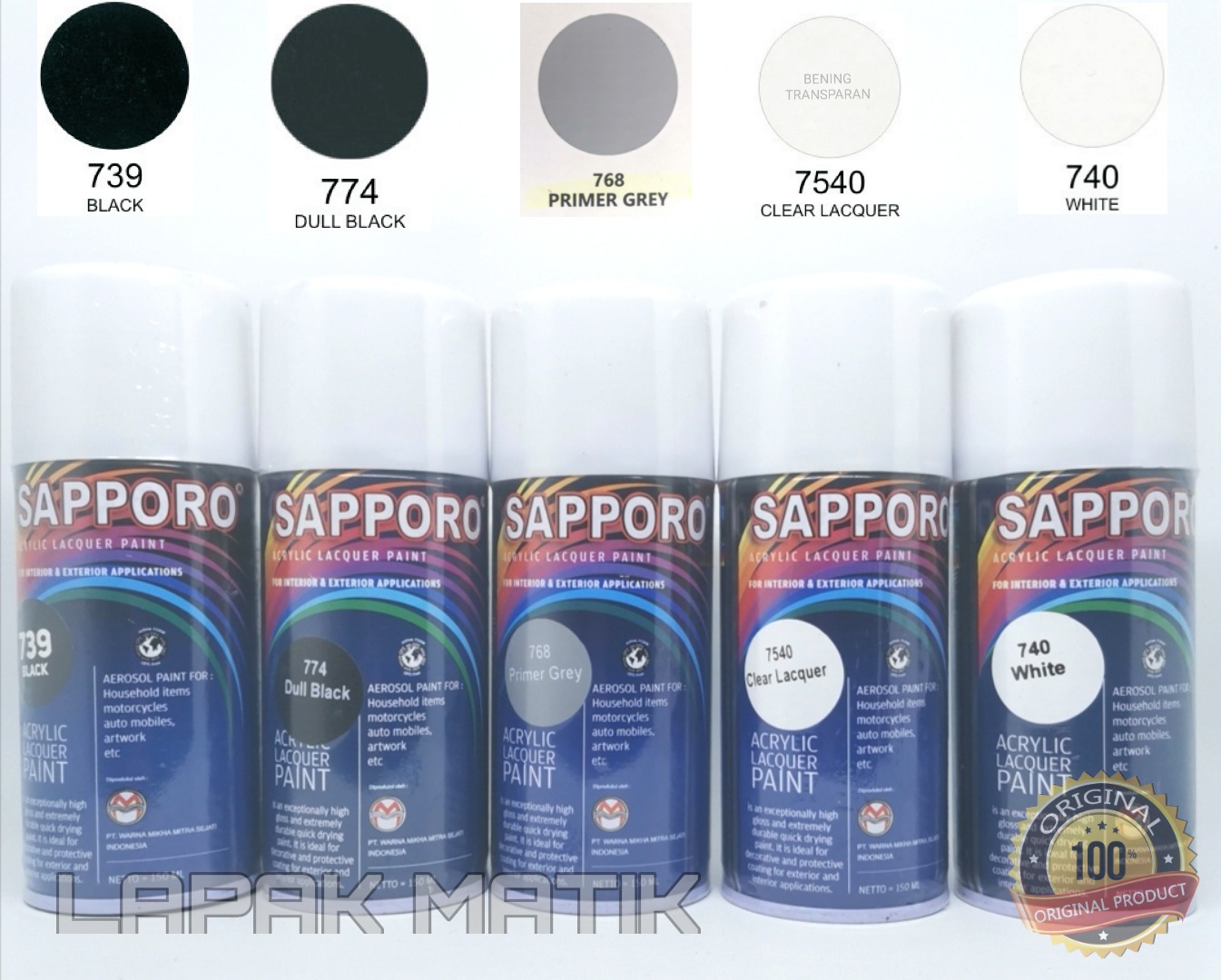 Pilok Sapporo HITAM PUTIH CLEAR EPOXY HITAM DOP 150ml | Lazada Indonesia