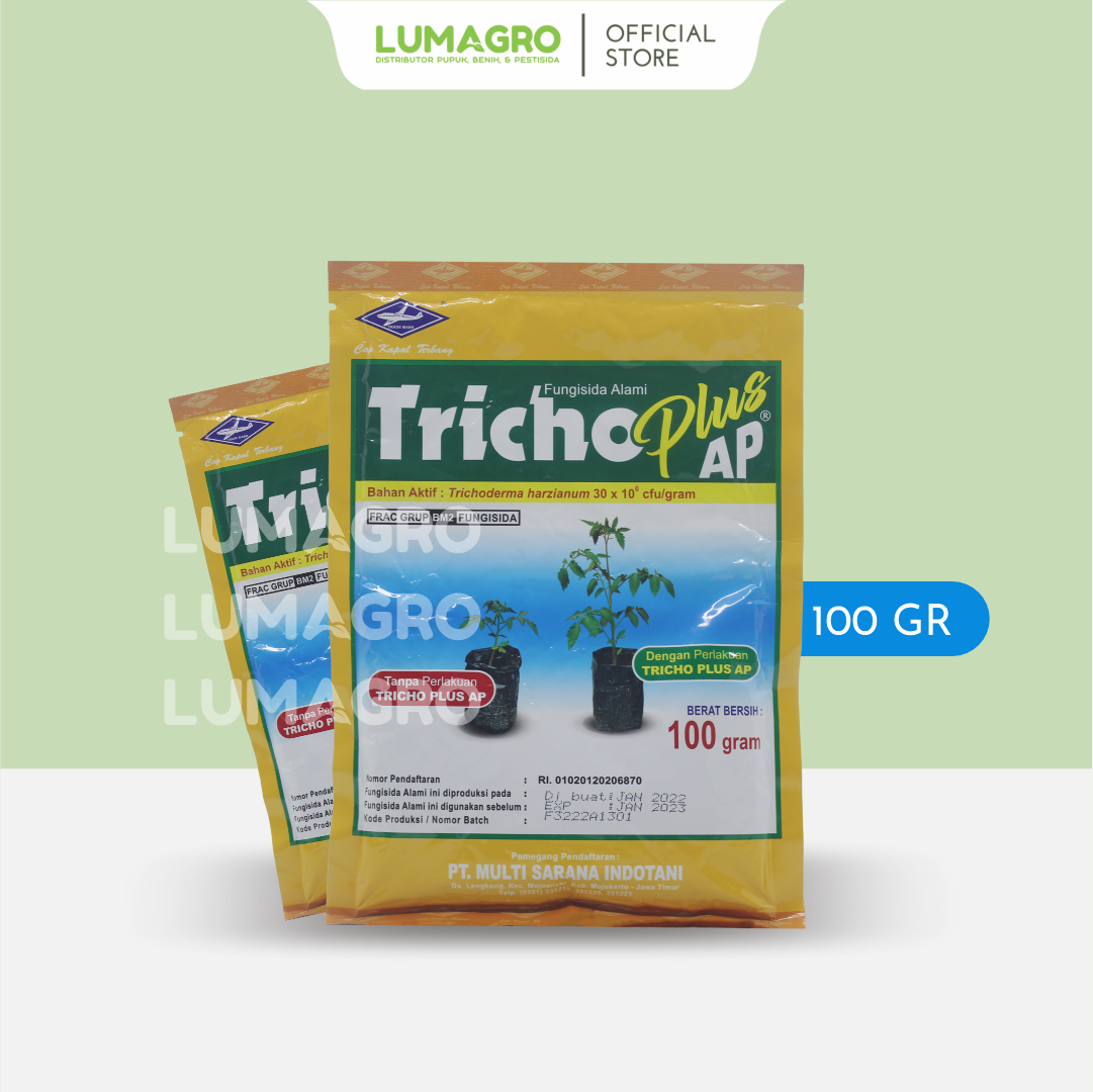 Fungisida Tricho Plus AP 100gr Trichoderma Harzianum Pengendali Layu ...