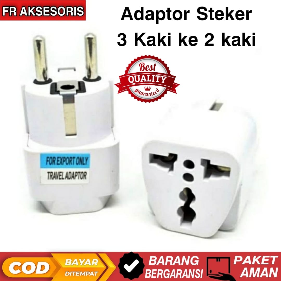 colokan kaki 3 ke 2 steker adaptor stop kontak 3 kaki ke 2 kaki Over ...