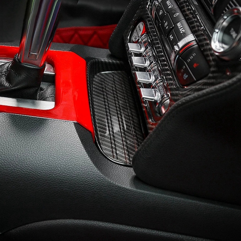 Carbon Fiber Coin Tray Storage Box Pad Panel Cover Trim Sticker for ...