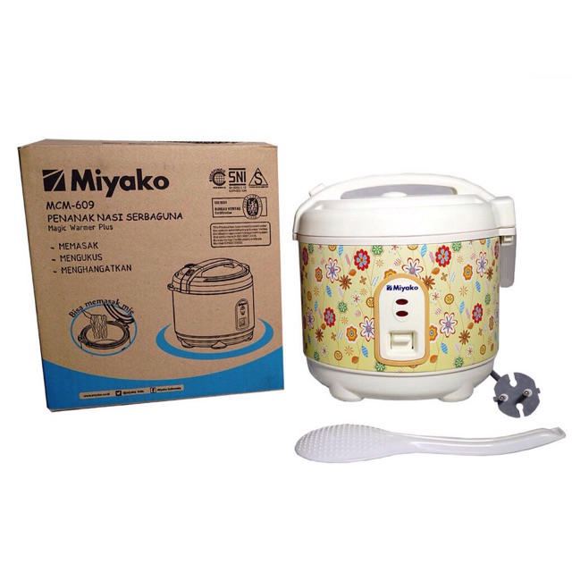 Magic Com Kecil 0,6 Liter Miyako MCM 609 Rice Cooker Mini Setengah ...