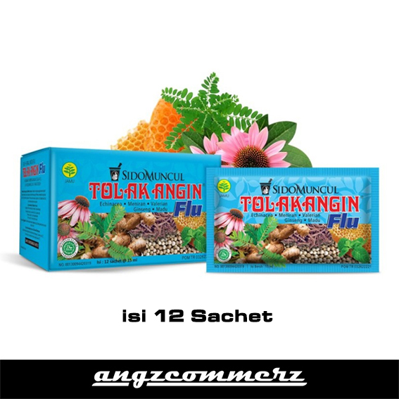 SIDOMUNCUL Tolak Angin Cair Flu Obat Jamu Herbal Batuk Demam Pusing ...