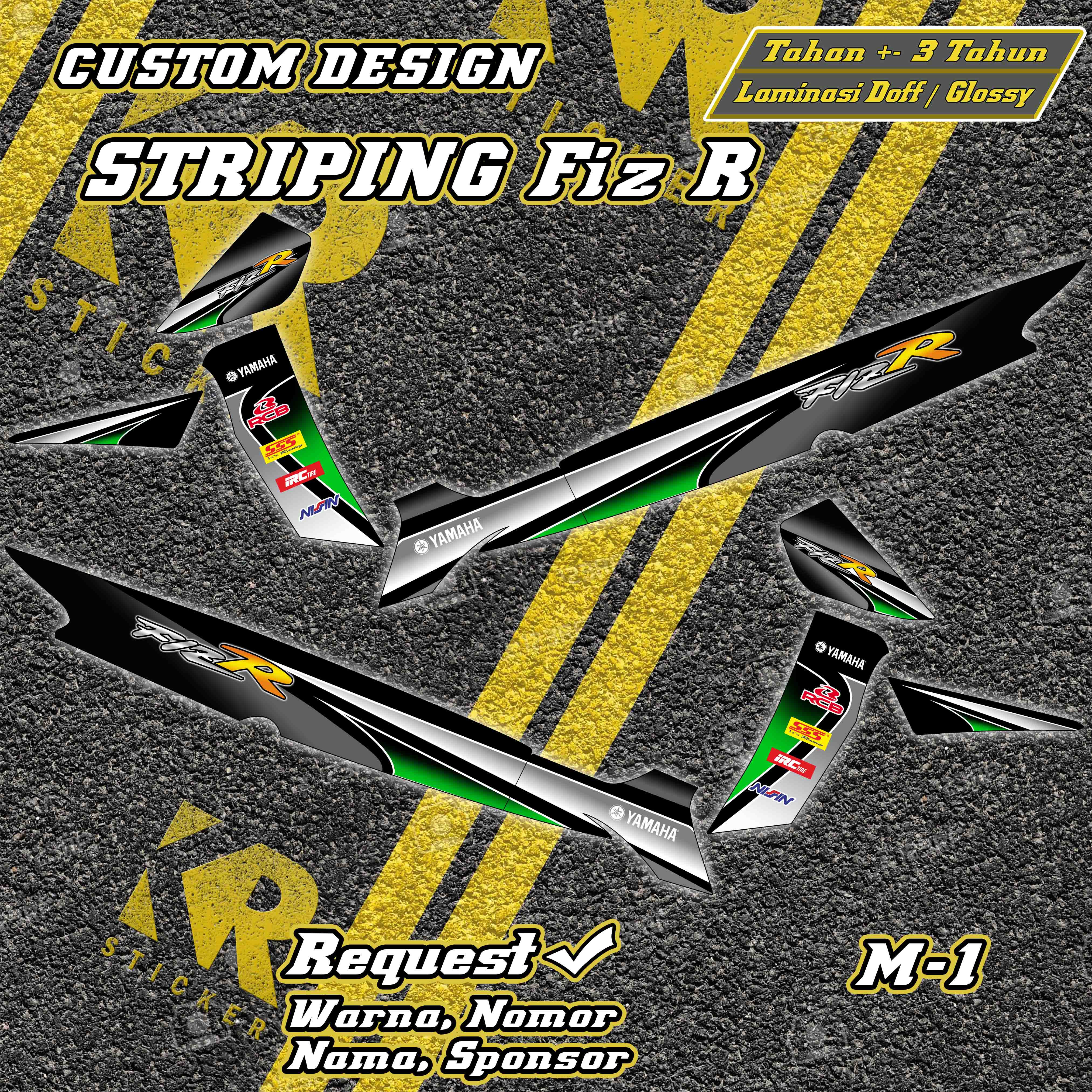 Sticker Striping Fiz R / Poswan Custom Desain Stiker Fiz R | stiker lis ...